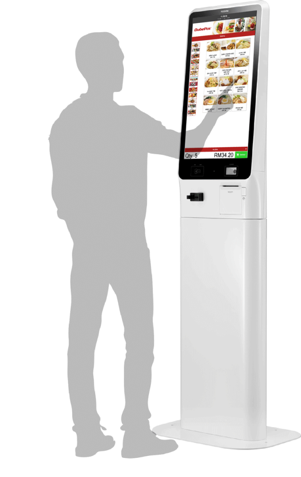 Self Ordering Kiosk - QubePos: All-in-one Restaurant & Retail POS System
