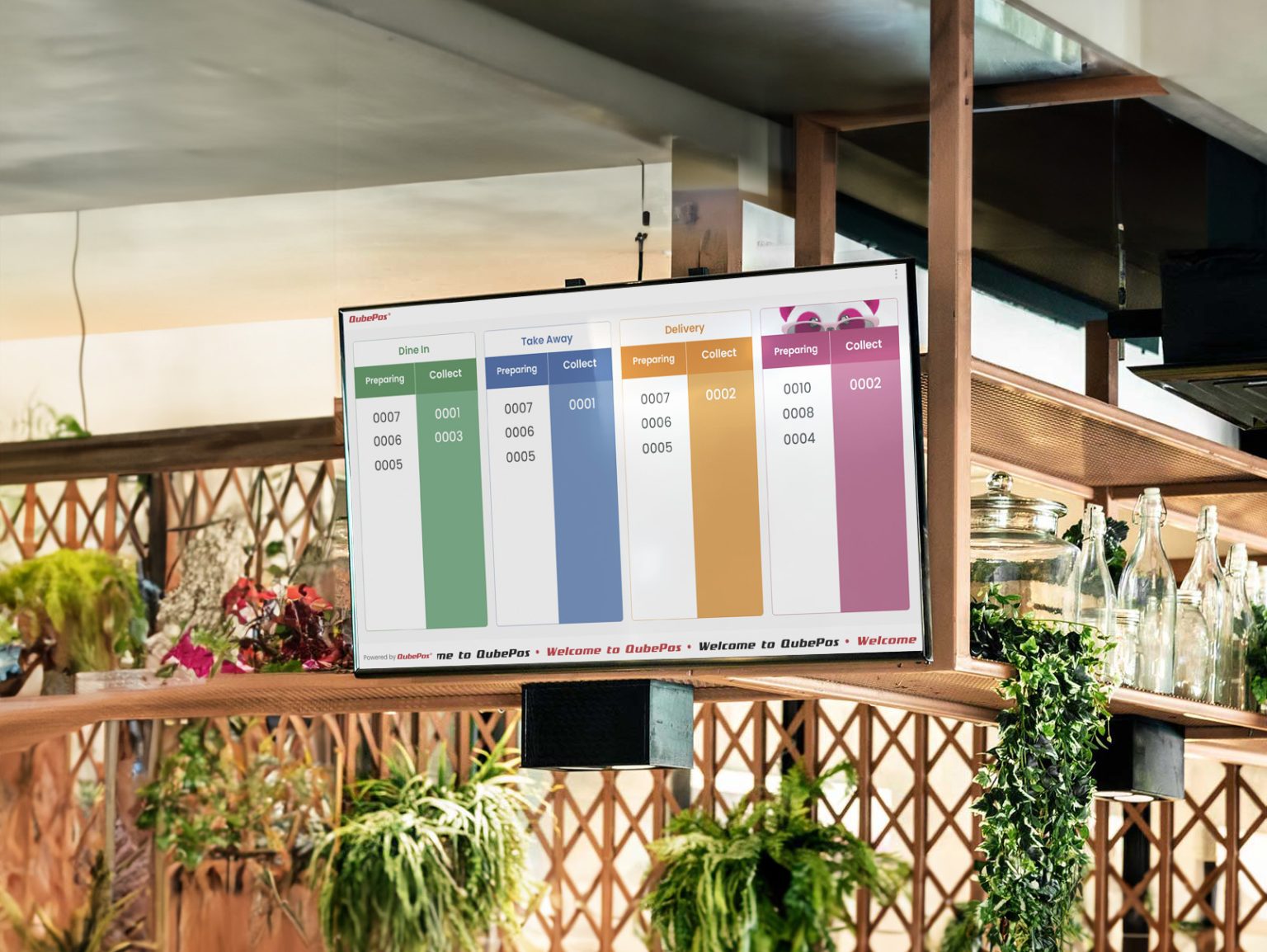Order Display System - QubePos: All-in-one Restaurant & Retail POS System